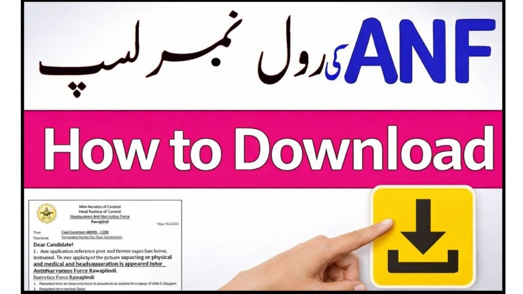 ANF Physical Test Slip Download 2026 – Get Roll Number from Login ...